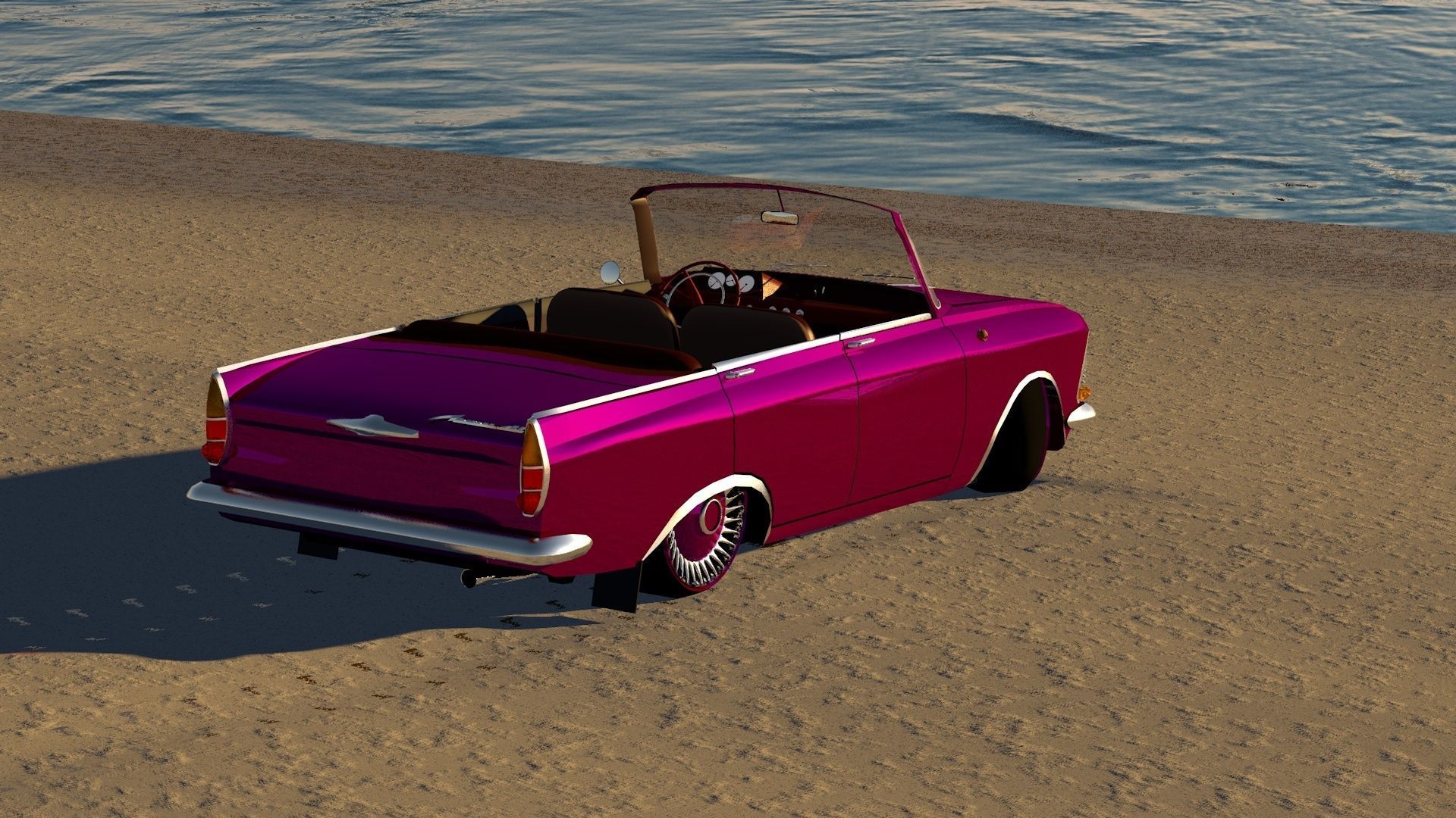 Soviet russian lowrider 3D model | CGTrader