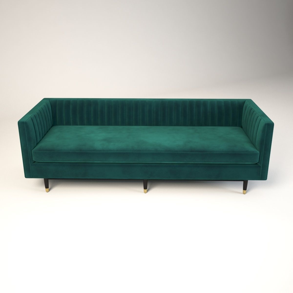 Chester green sofa 3D model | CGTrader