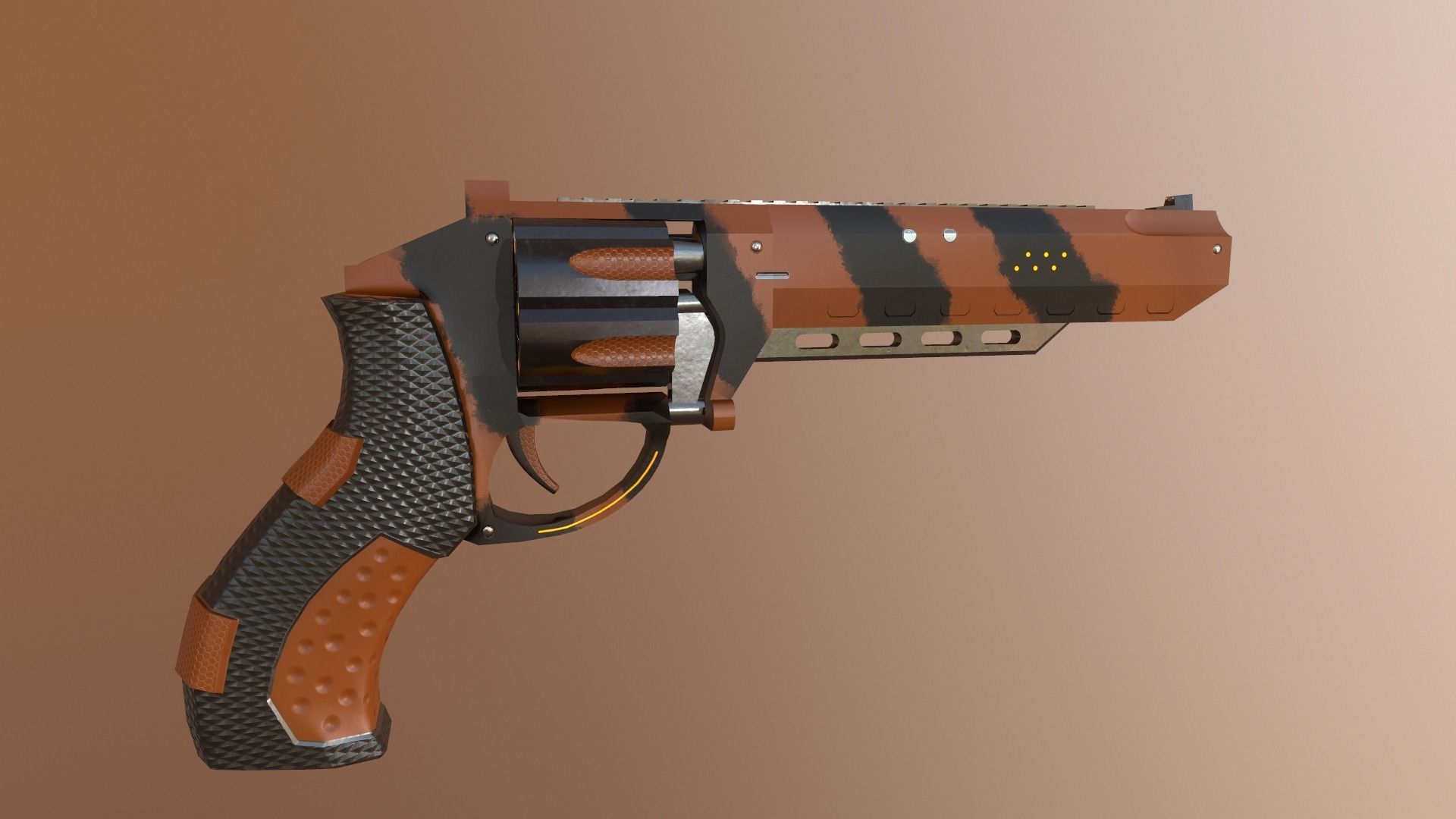3D model Revolver sci-fi VR / AR / low-poly | CGTrader