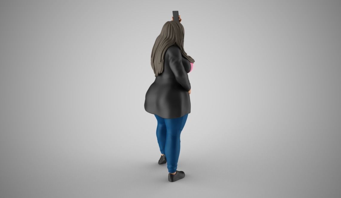 Girl Taking Photo 3D model 3D printable | CGTrader