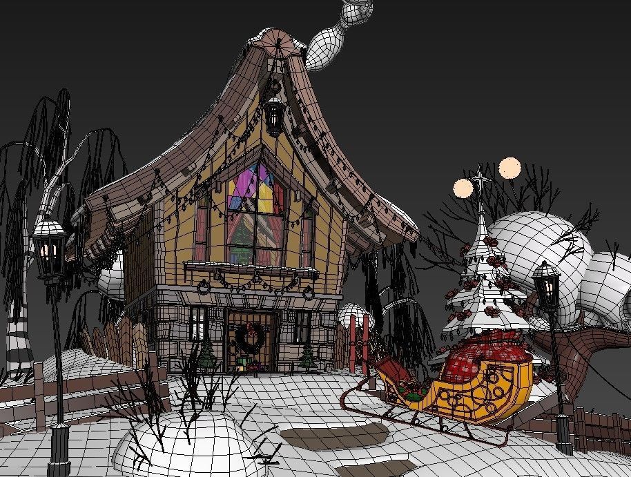 Merry Christmas 3D model | CGTrader