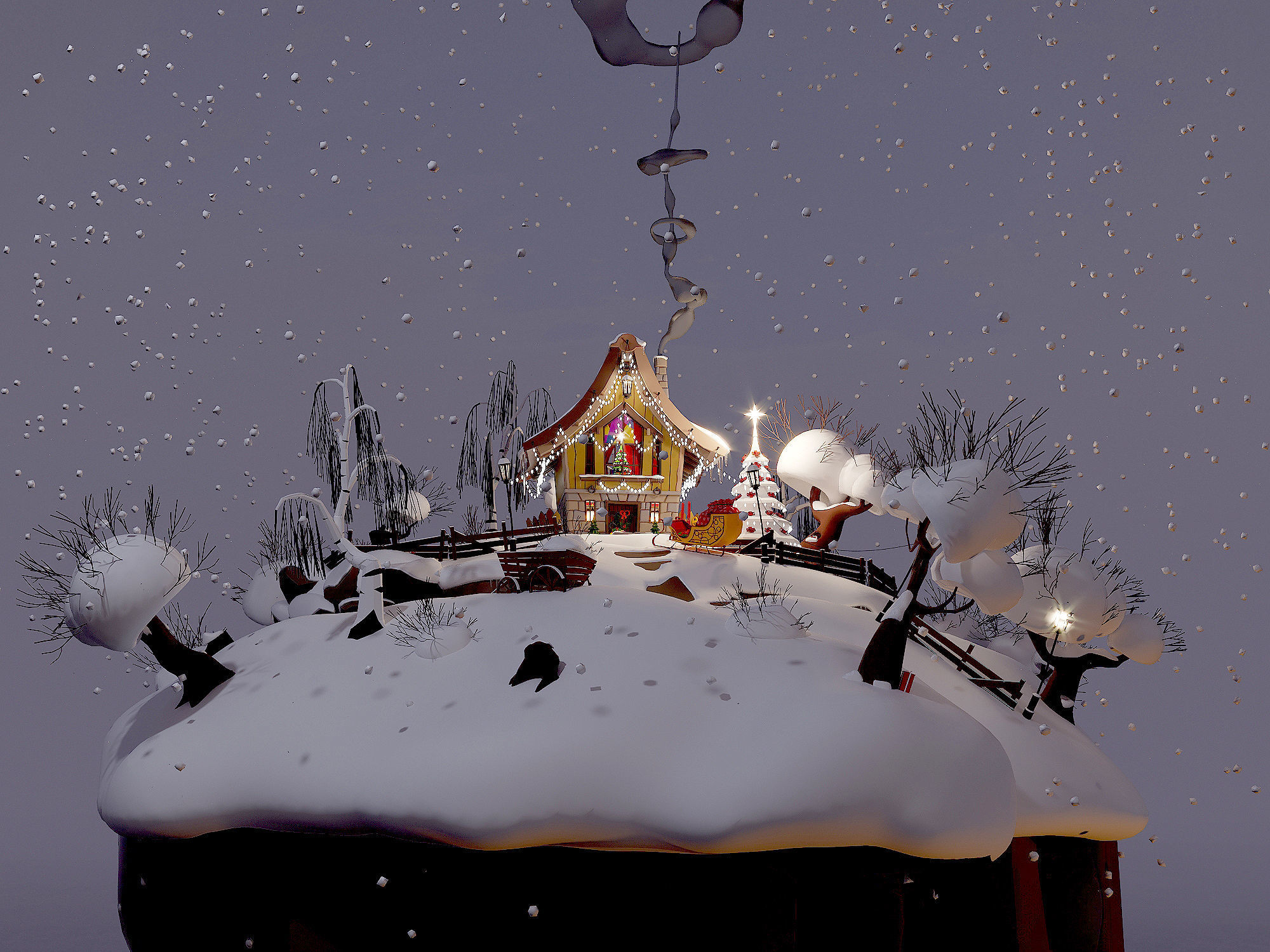 Merry Christmas 3D model | CGTrader