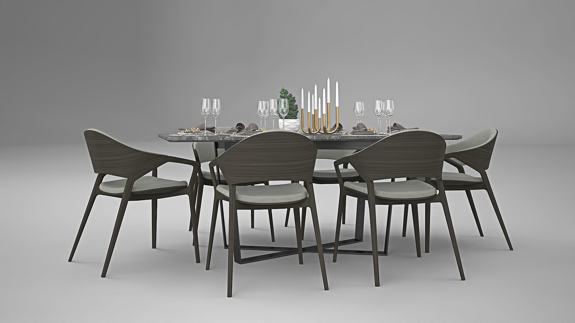 Tenarchstudio Ling Dong Series Diningtable 04 Render ready 3D model ...