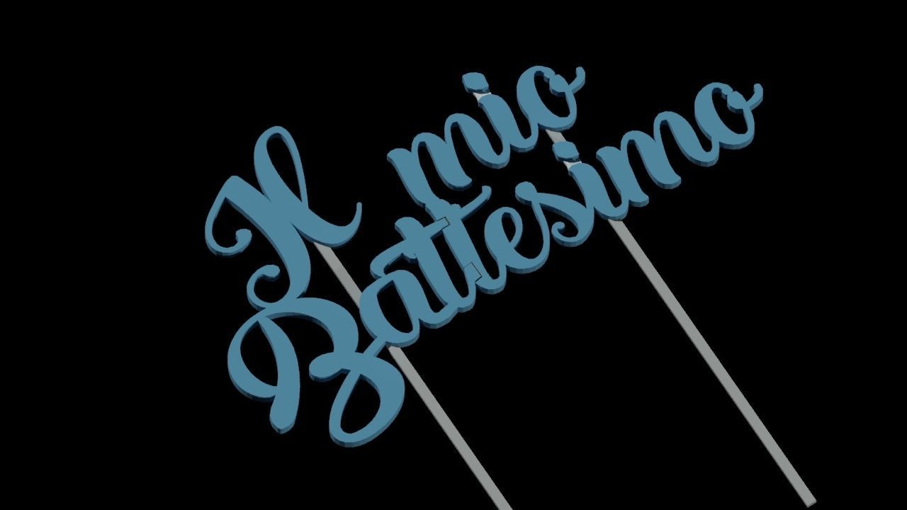 Il mio battesimo 3D model | CGTrader