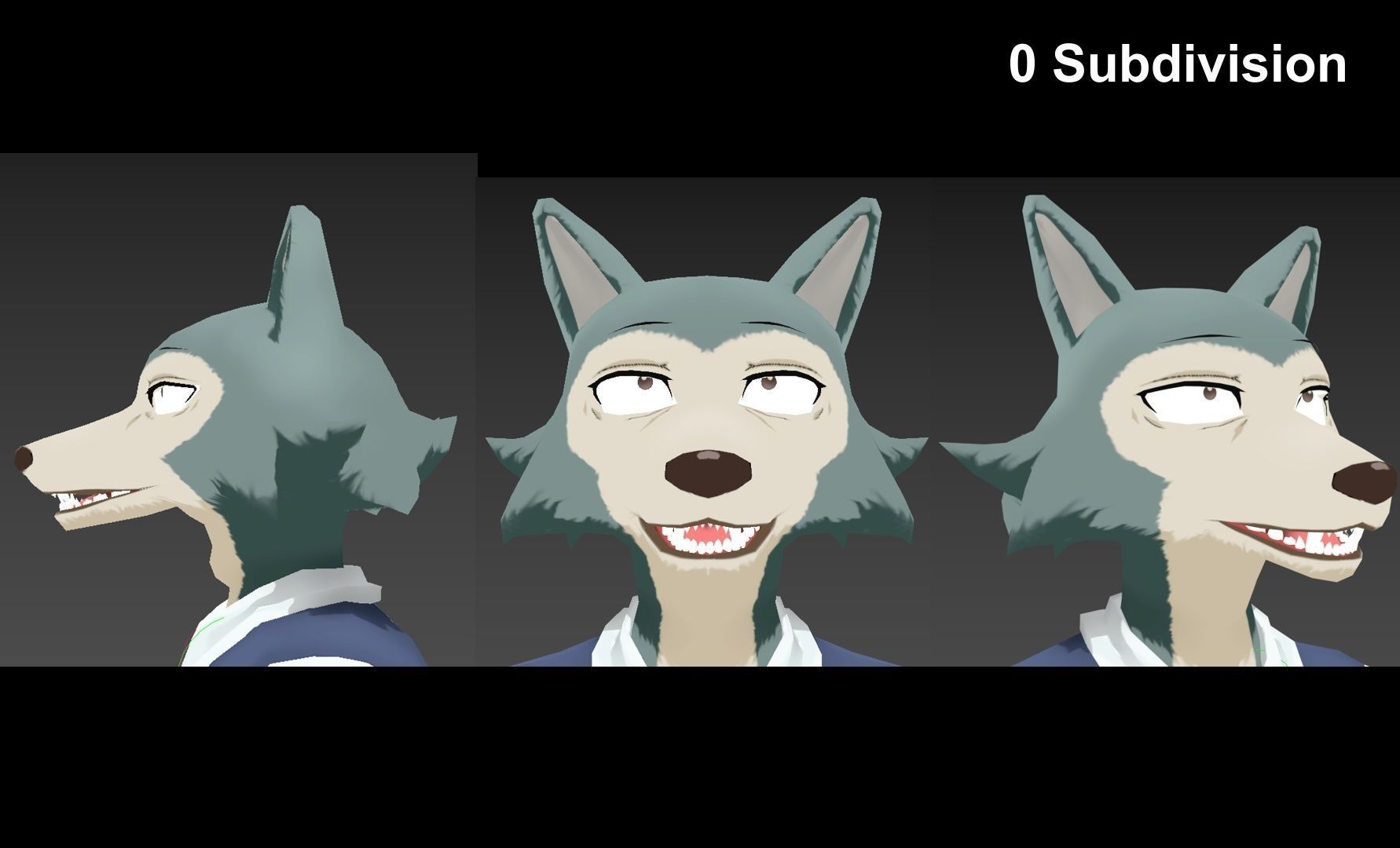 Legosi Beastars Anime 3D model rigged | CGTrader