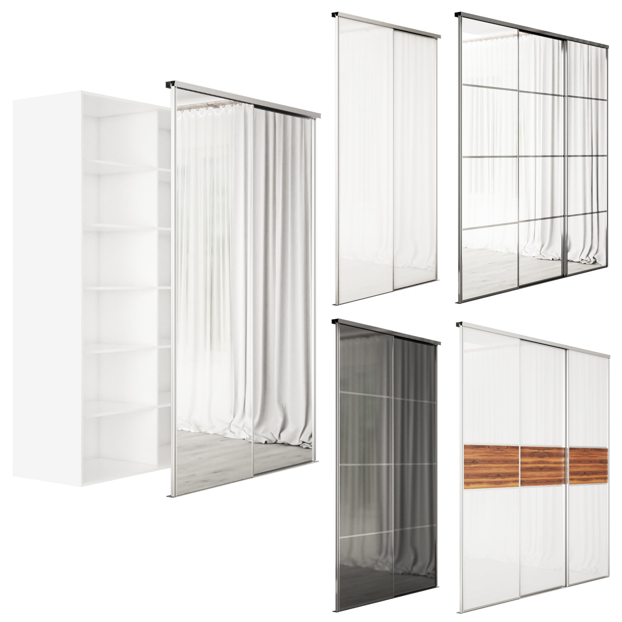 Sliding Wardrobe System 3D model | CGTrader