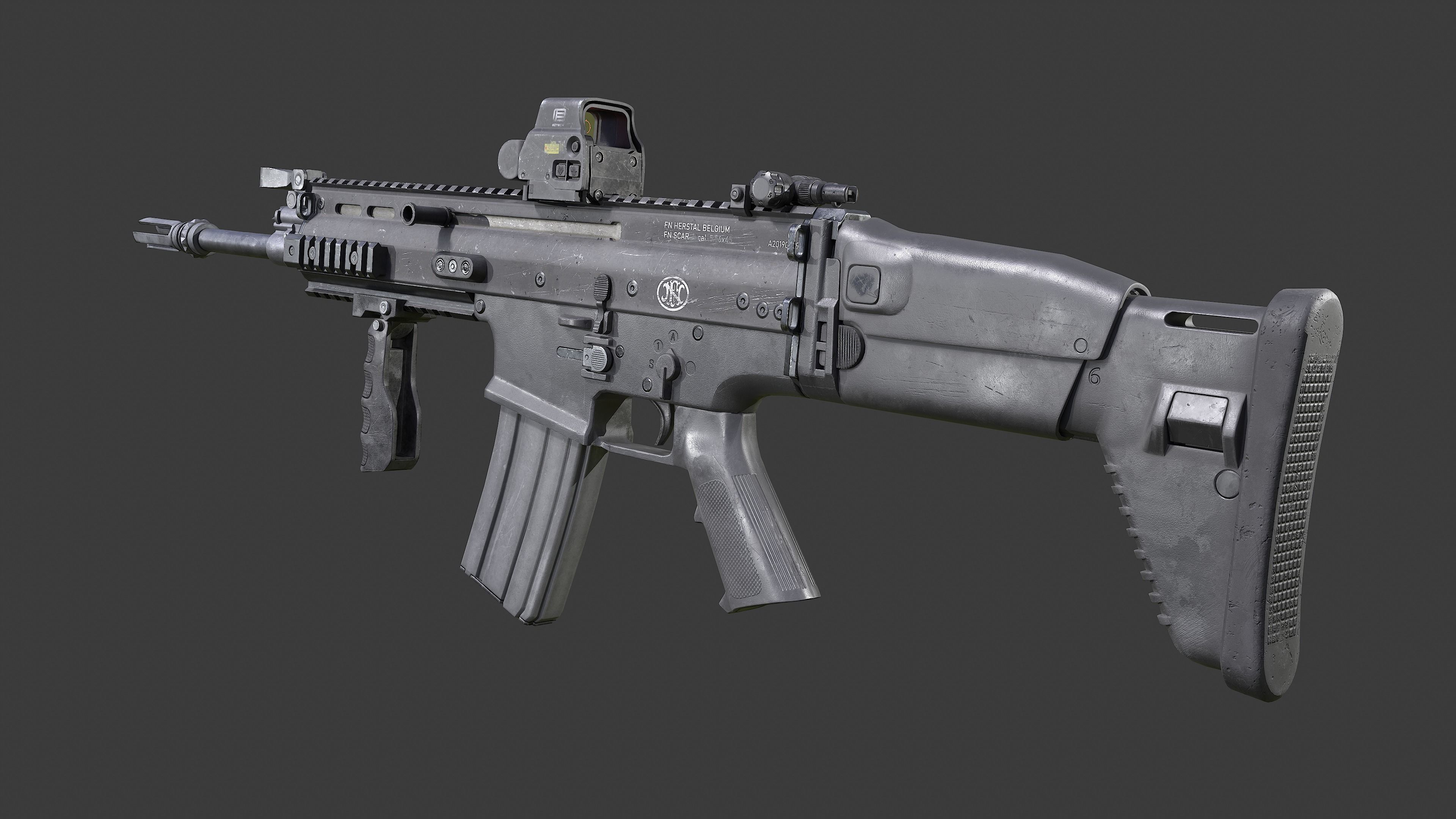 3D model FN SCAR-L-H - EGLM VR / AR / low-poly | CGTrader