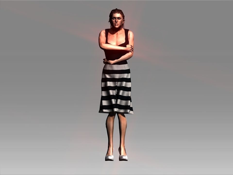 Cold female motion collection 3D model animated | CGTrader