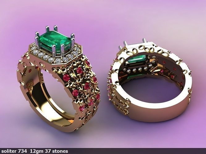 Gents Ring 3D model 3D printable | CGTrader