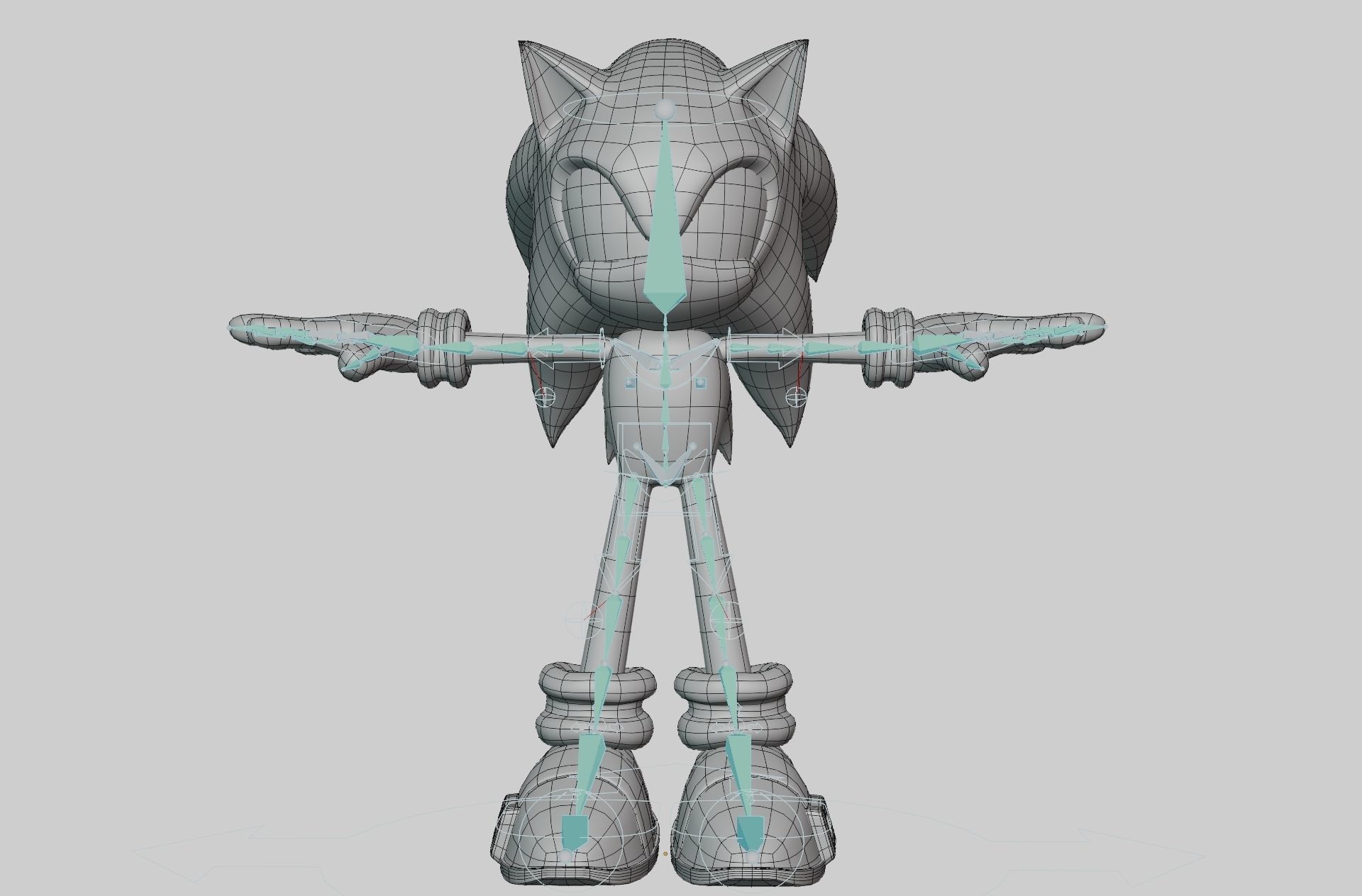 3D model Sonic Rigged VR / AR / low-poly rigged | CGTrader