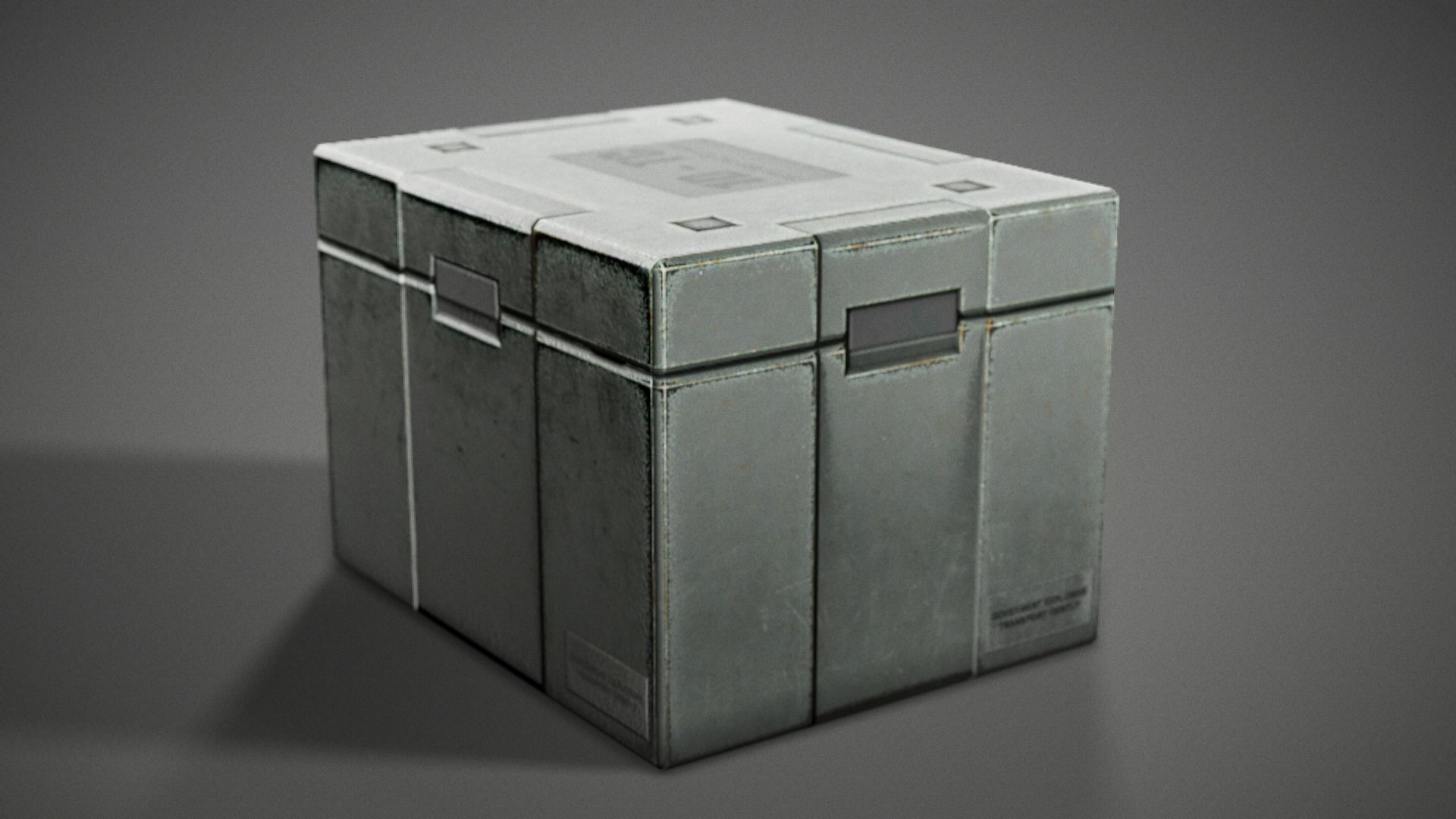3D model Sci-fi-military-crate - 3D VR AR game ready VR / AR / low-poly ...