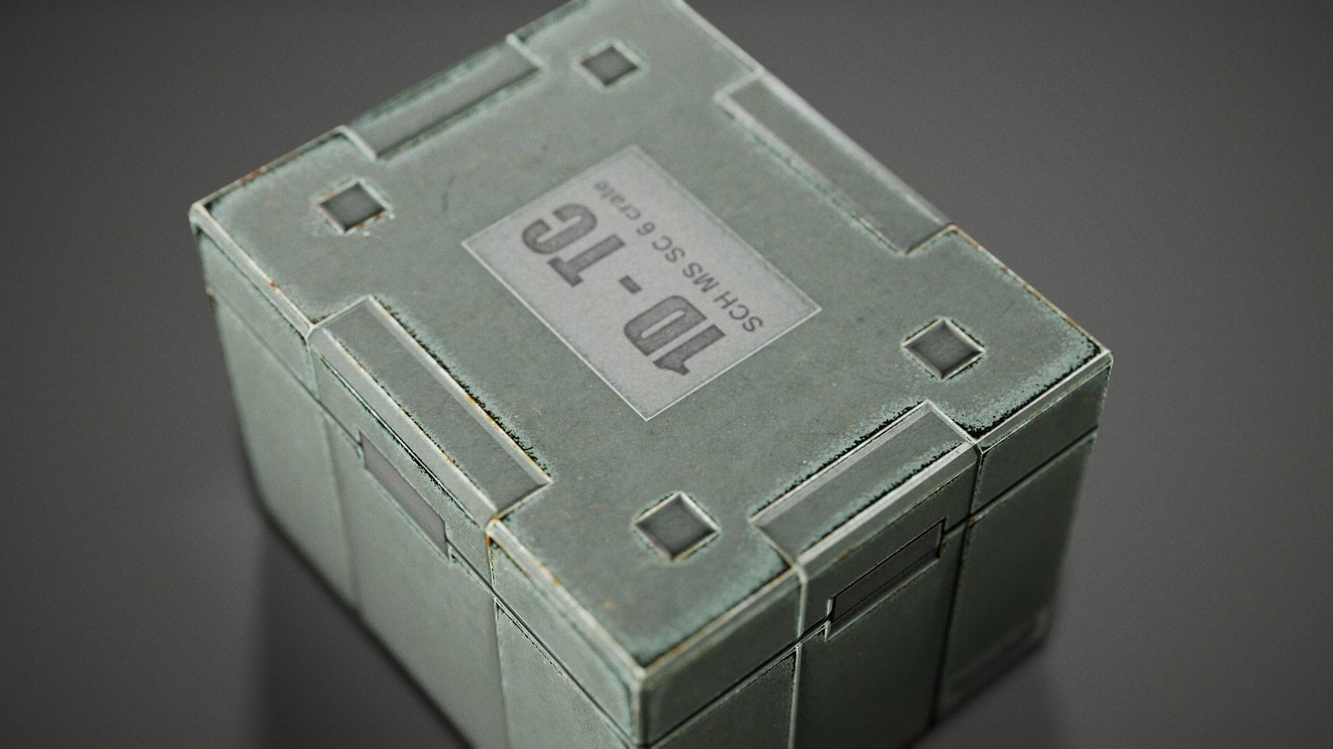 3D model Sci-fi-military-crate - 3D VR AR game ready VR / AR / low-poly ...