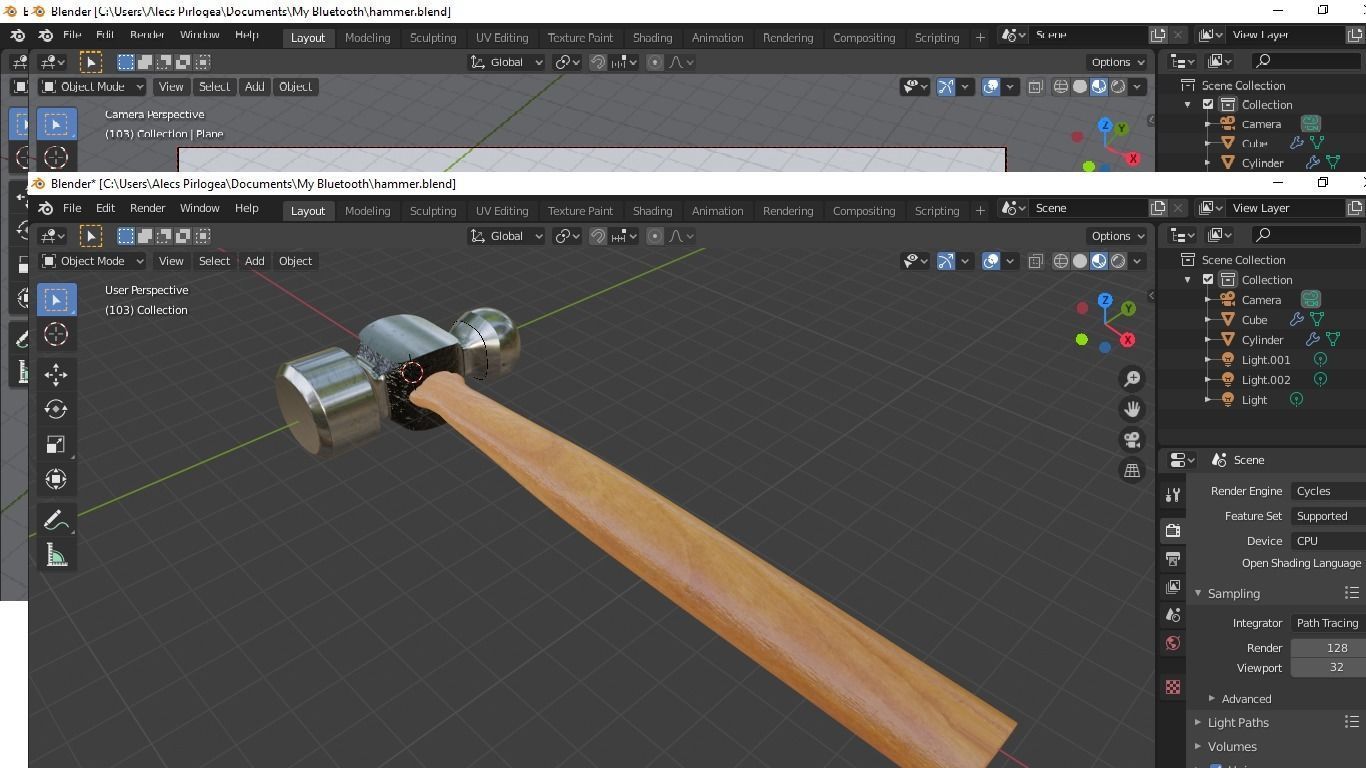 3D model Hammer object VR / AR / low-poly | CGTrader