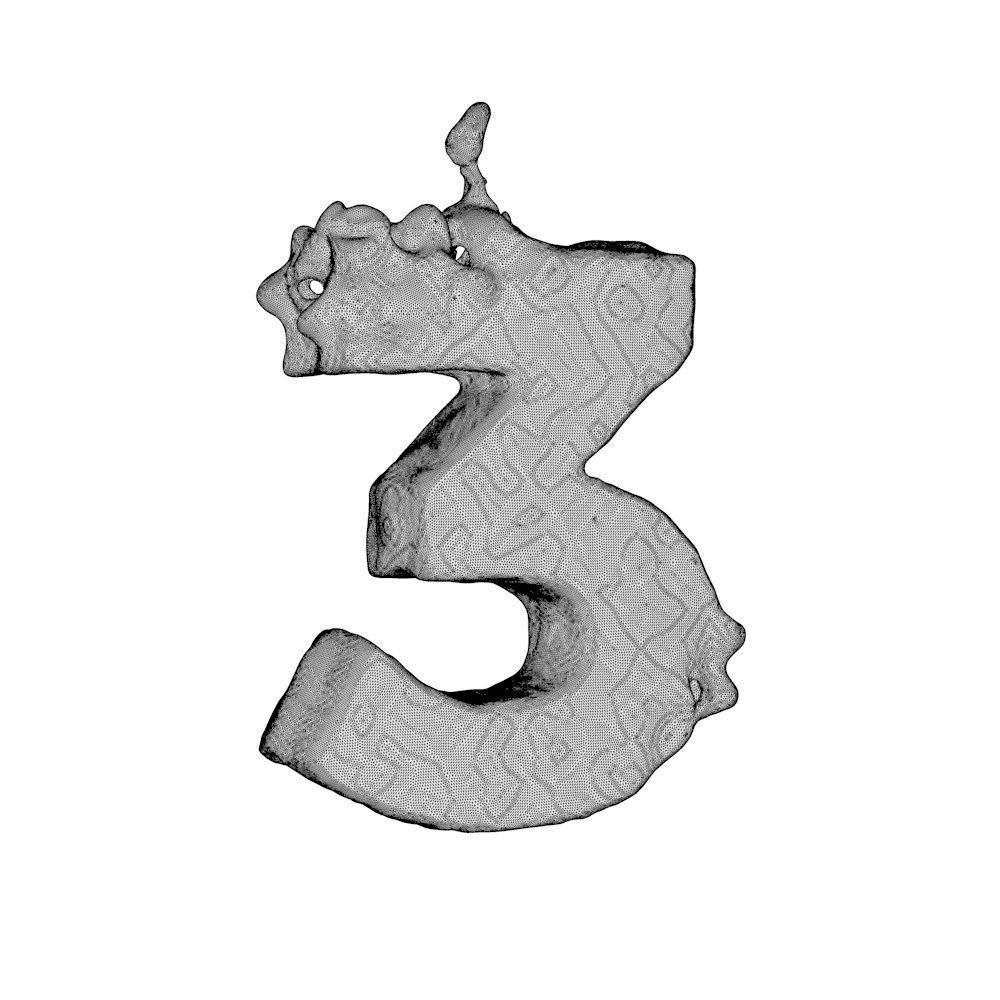 Liquid number 3 3D model | CGTrader