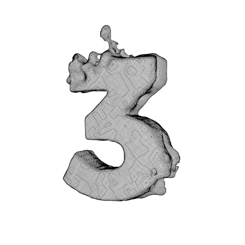 Liquid number 3 3D model | CGTrader