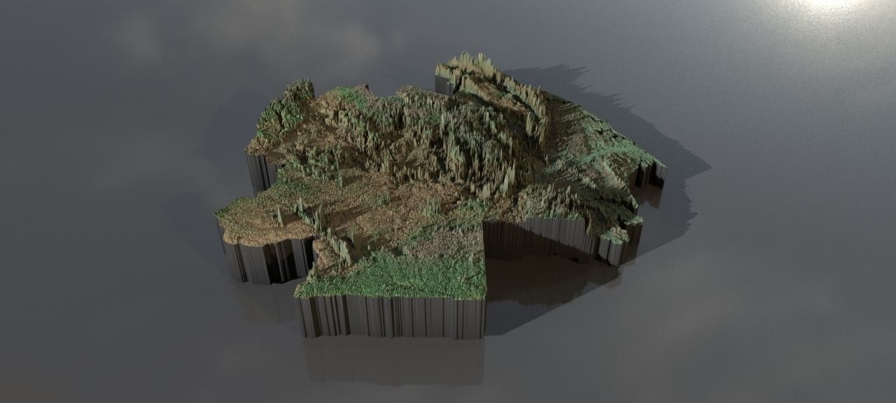 High-resolution heightmaps and geometry for Gabon Texture | CGTrader
