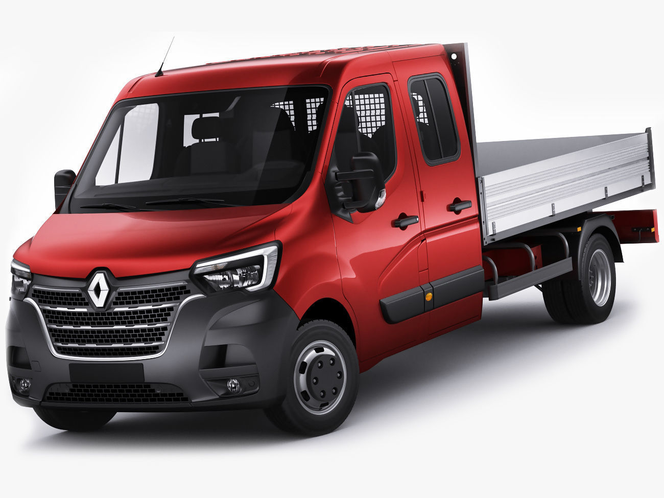 Renault Master pickup 2019 double cab 3D model | CGTrader