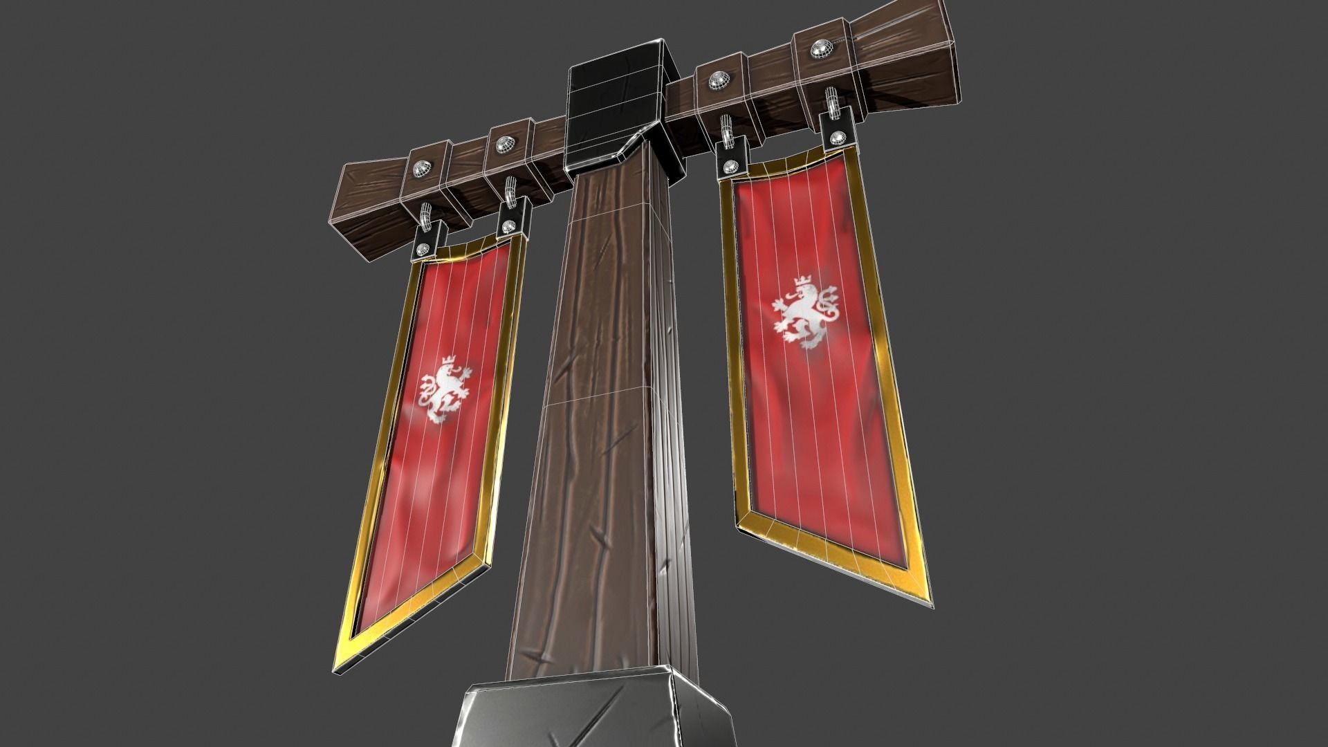 3D model Medieval Pillar VR / AR / low-poly | CGTrader