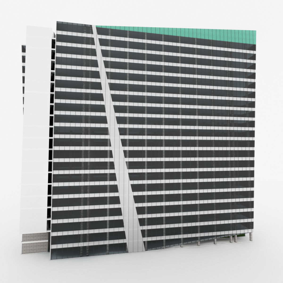 Realistic 3D model of City Office Building 3 3D model | CGTrader