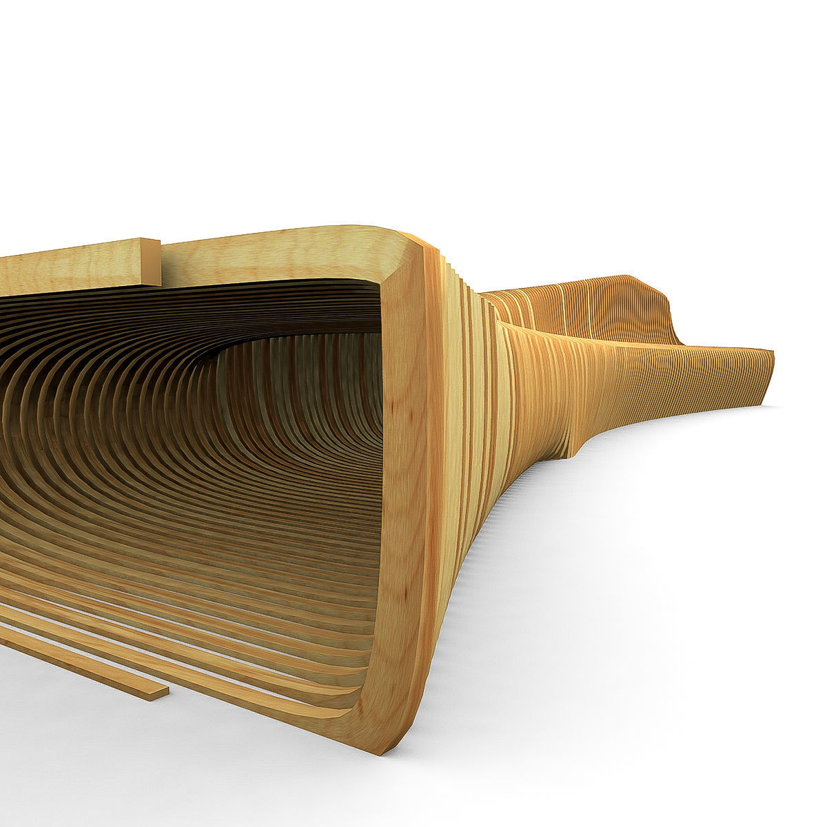 Parametric Bench 1 3D model | CGTrader