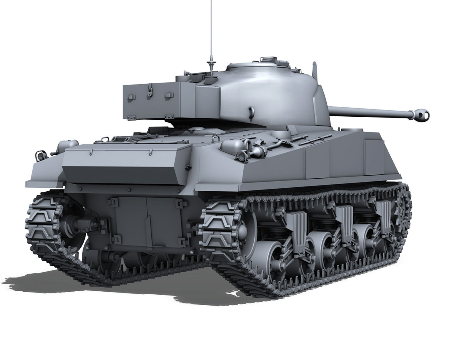 M4 Sherman Firefly VC 3D Model .obj .3ds .c4d .lwo .lw .lws - CGTrader.com