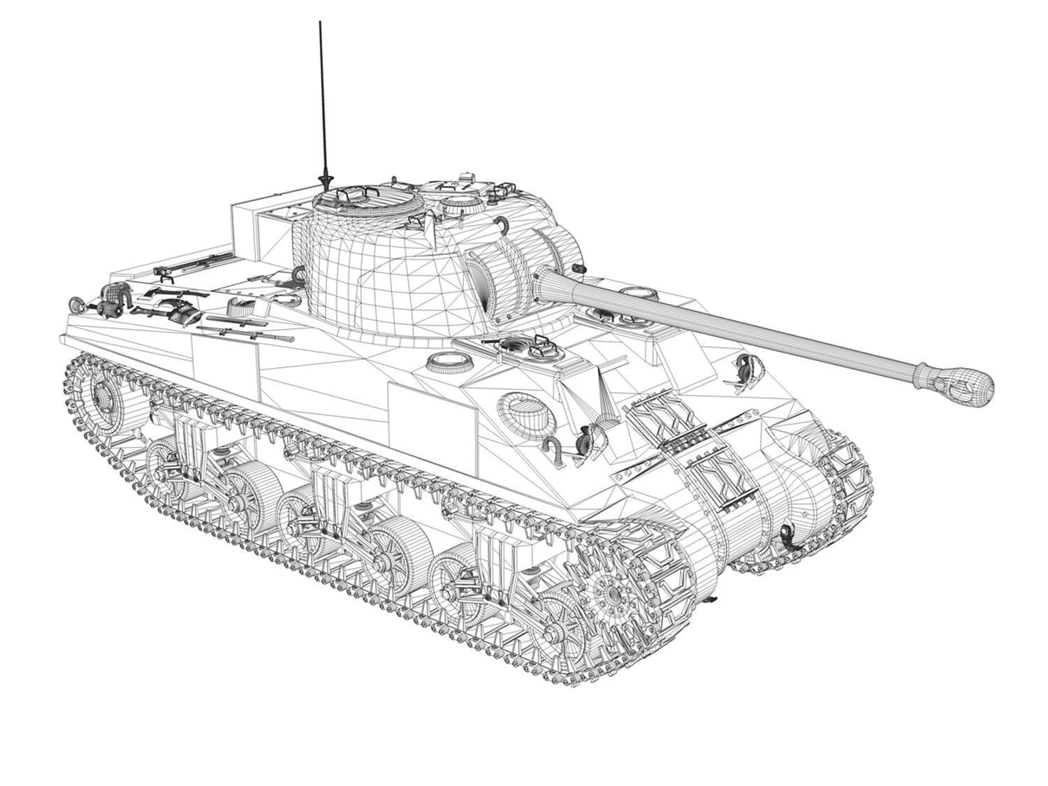 M4 Sherman Firefly VC 3D Model OBJ 3DS C4D LWO LW LWS - CGTrader.com