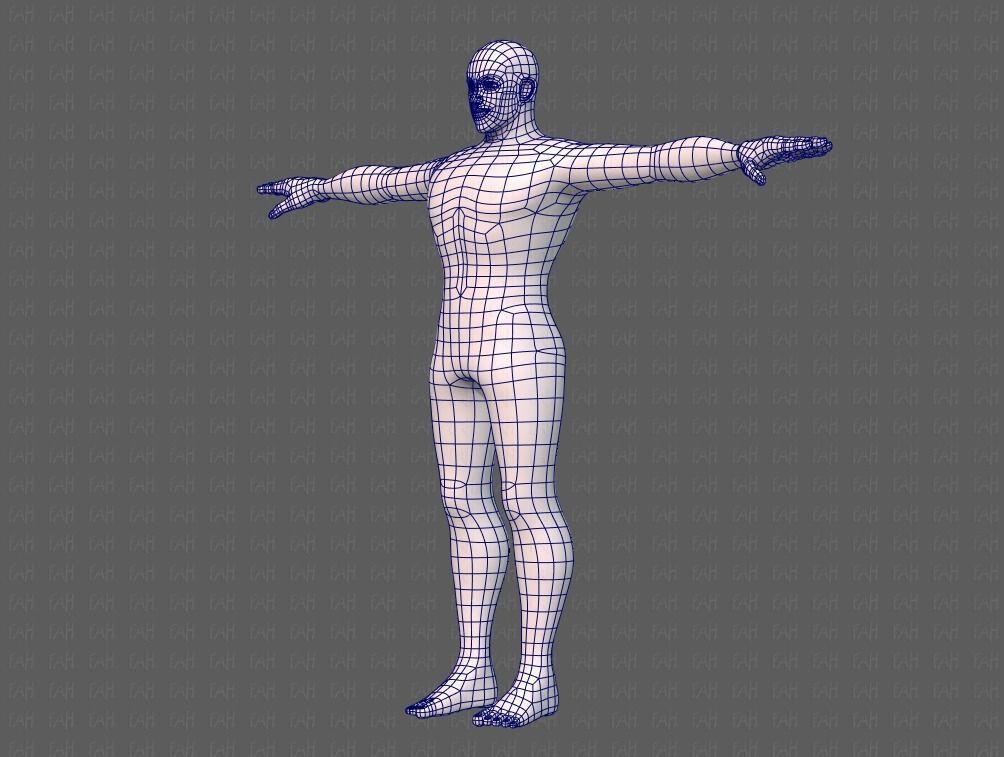 3D model Base mesh man character V21 VR / AR / low-poly | CGTrader