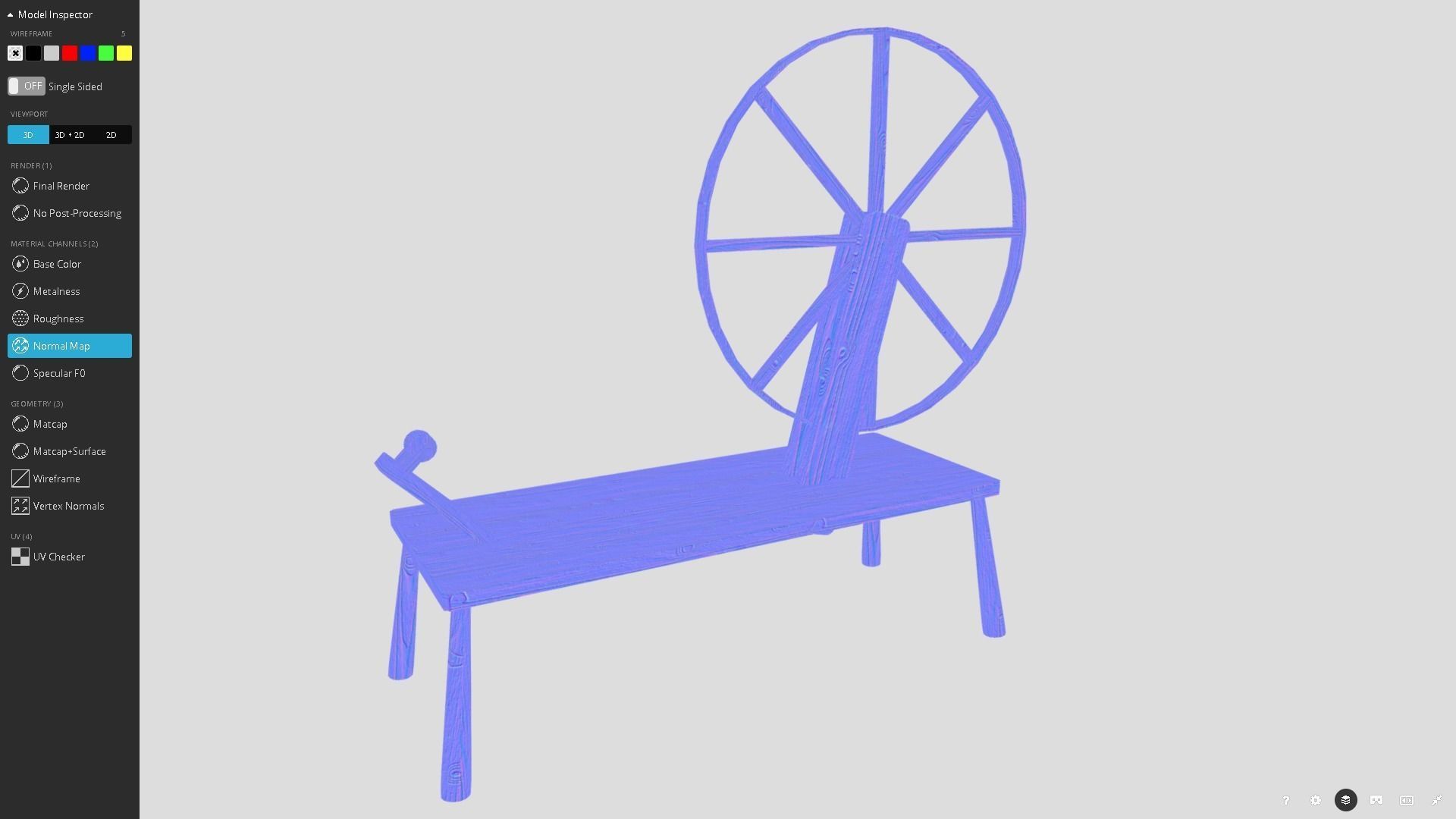 3D model Medieval Spinning Wheel VR / AR / low-poly | CGTrader