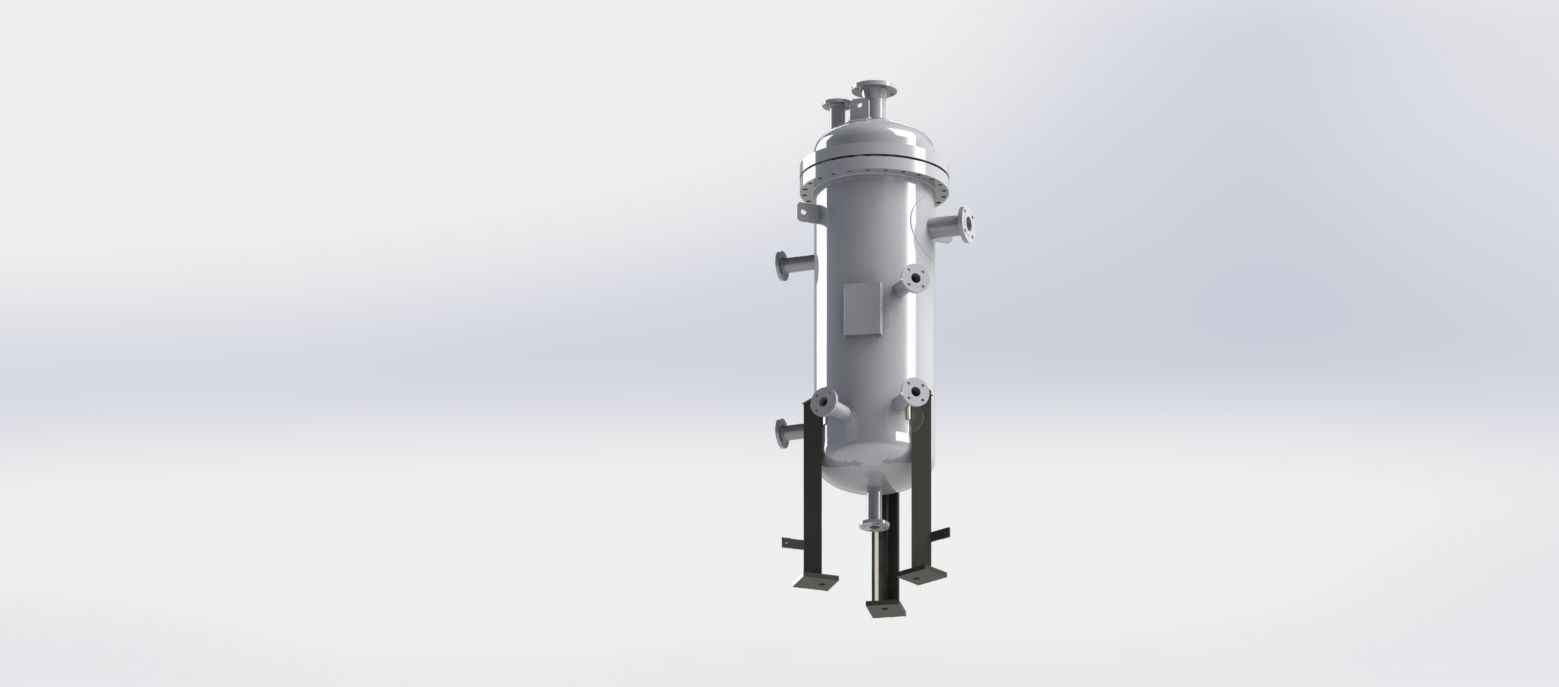 Pressure vessel Nitrogen compressor Knock out Drum 3D model | CGTrader
