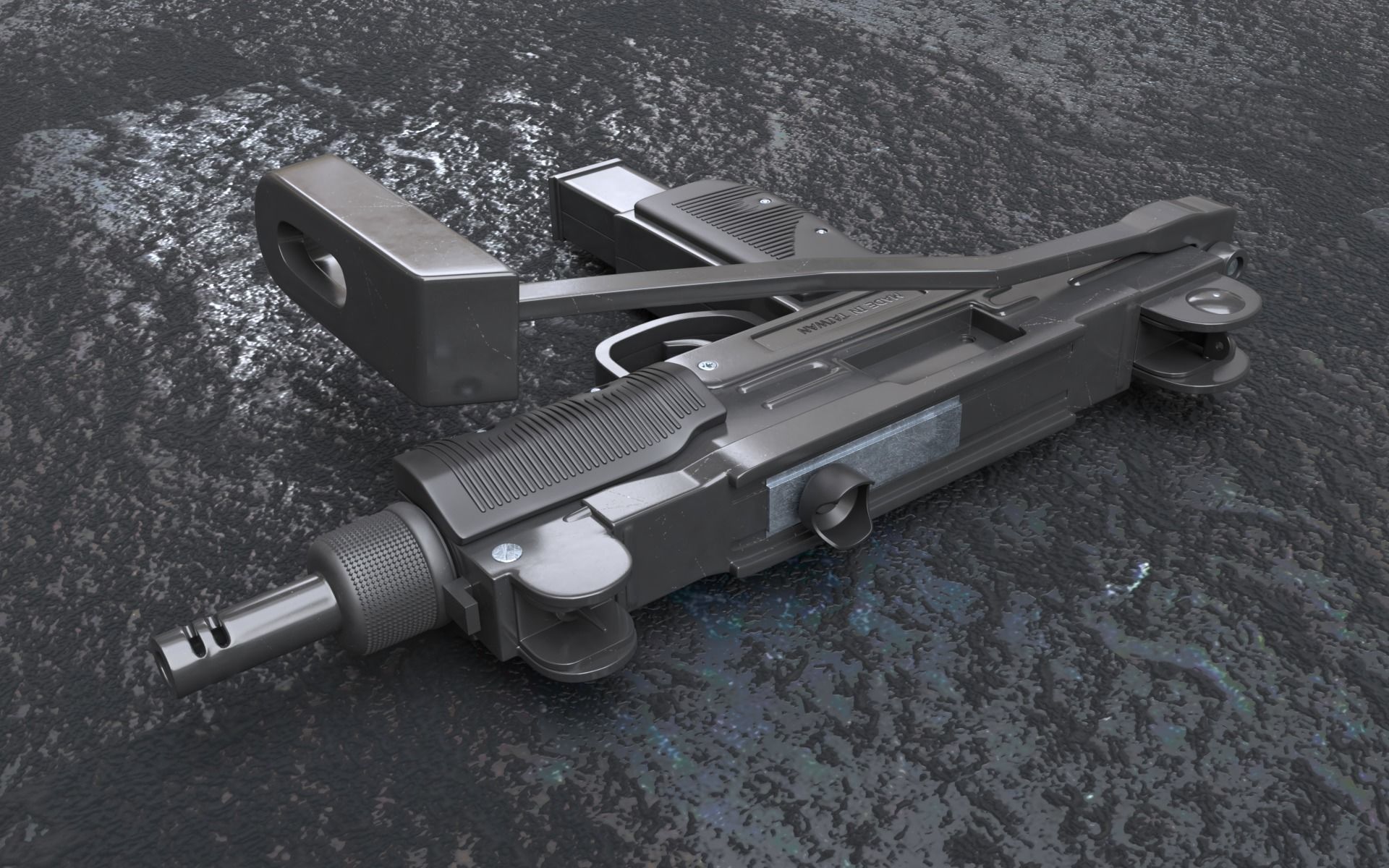 Submachine UZI 3D model | CGTrader