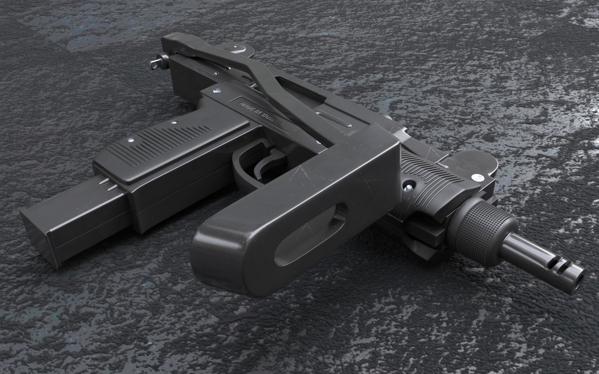 Submachine UZI 3D model | CGTrader