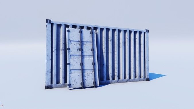 3D model Cartoon Prop Essentials - Shipping Container VR / AR / low ...