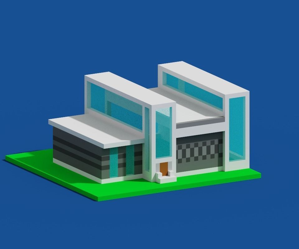 House Voxel - 5 3D model | CGTrader