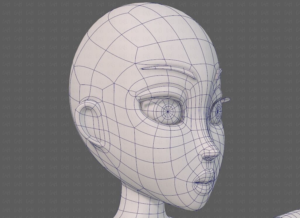 3D model Base mesh woman 23 VR / AR / low-poly | CGTrader