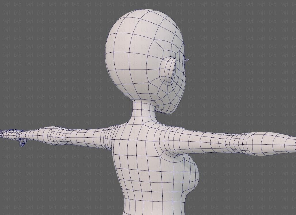 3D model Base mesh woman 23 VR / AR / low-poly | CGTrader