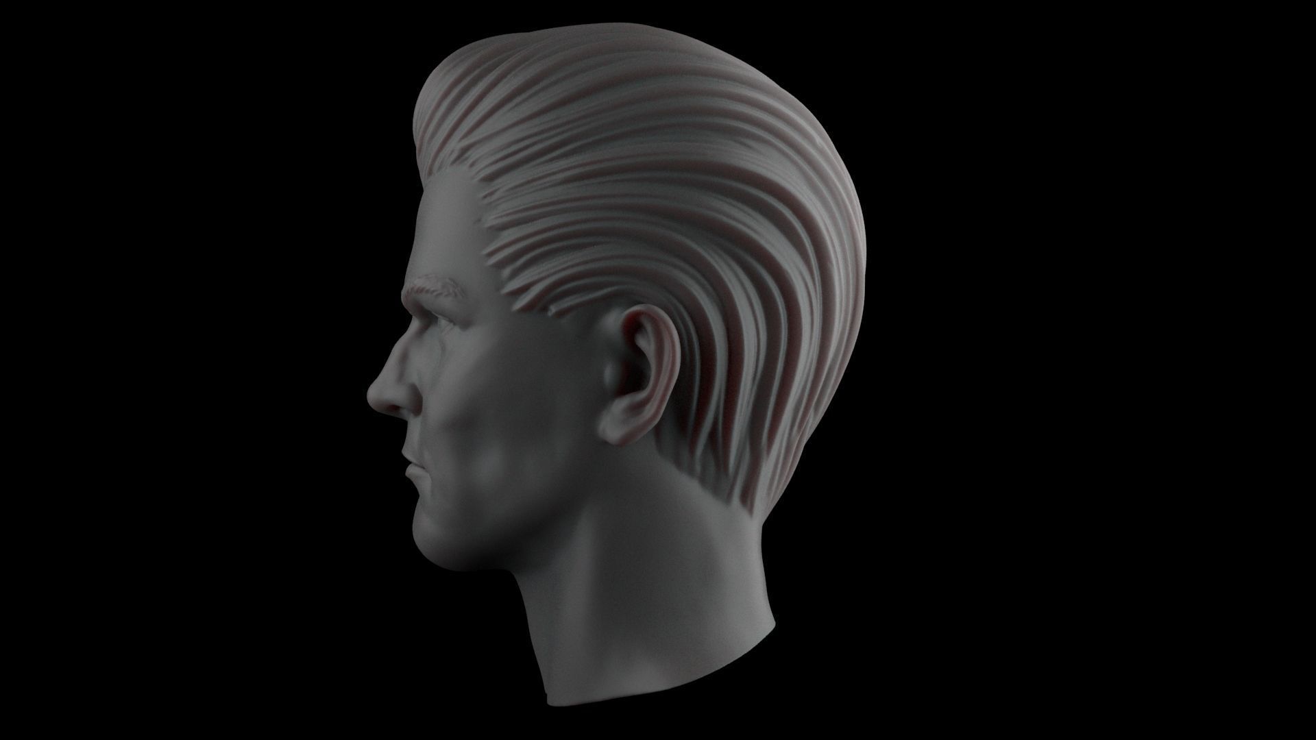 Realistic Human Male Head - Basic Human - 3D print ready 3D model 3D ...