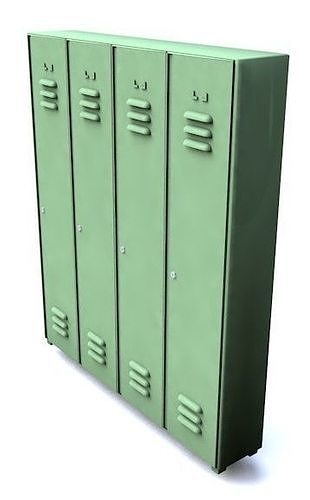 Locker lockers free 3D model | CGTrader