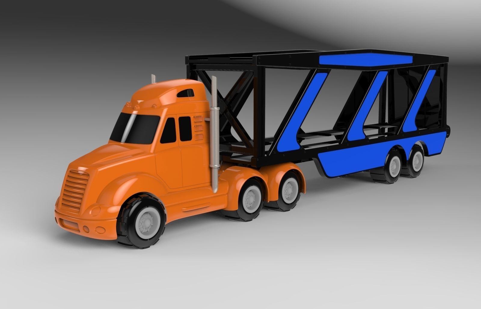 Hauler transporter 3D model | CGTrader