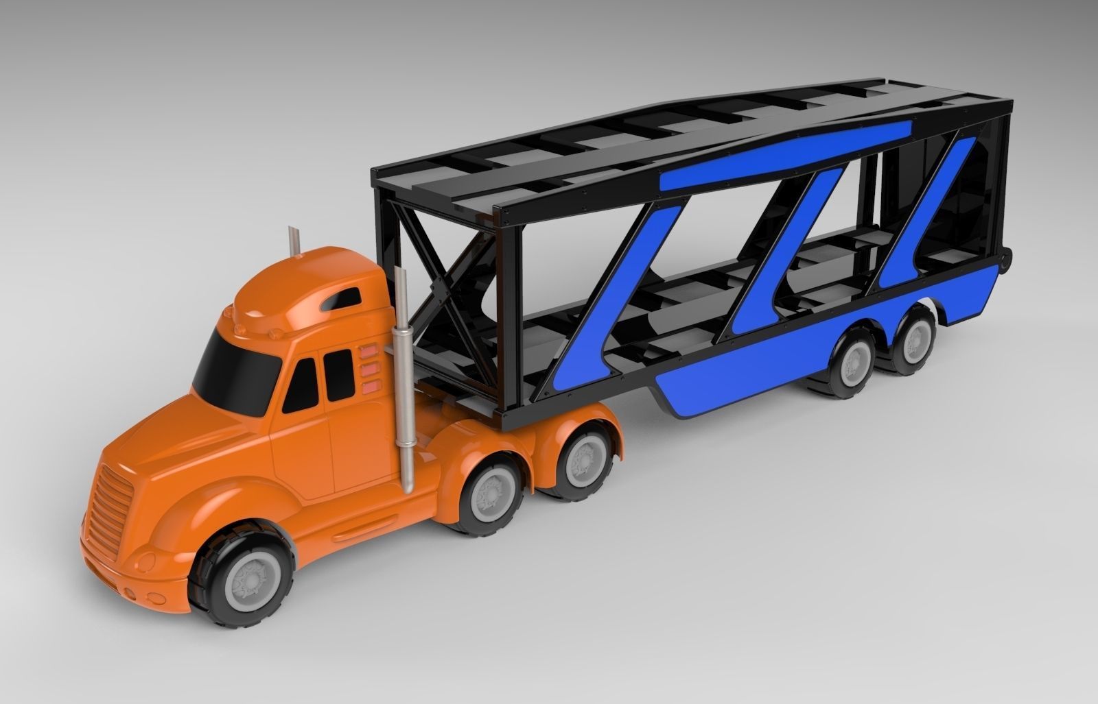Hauler transporter 3D model | CGTrader