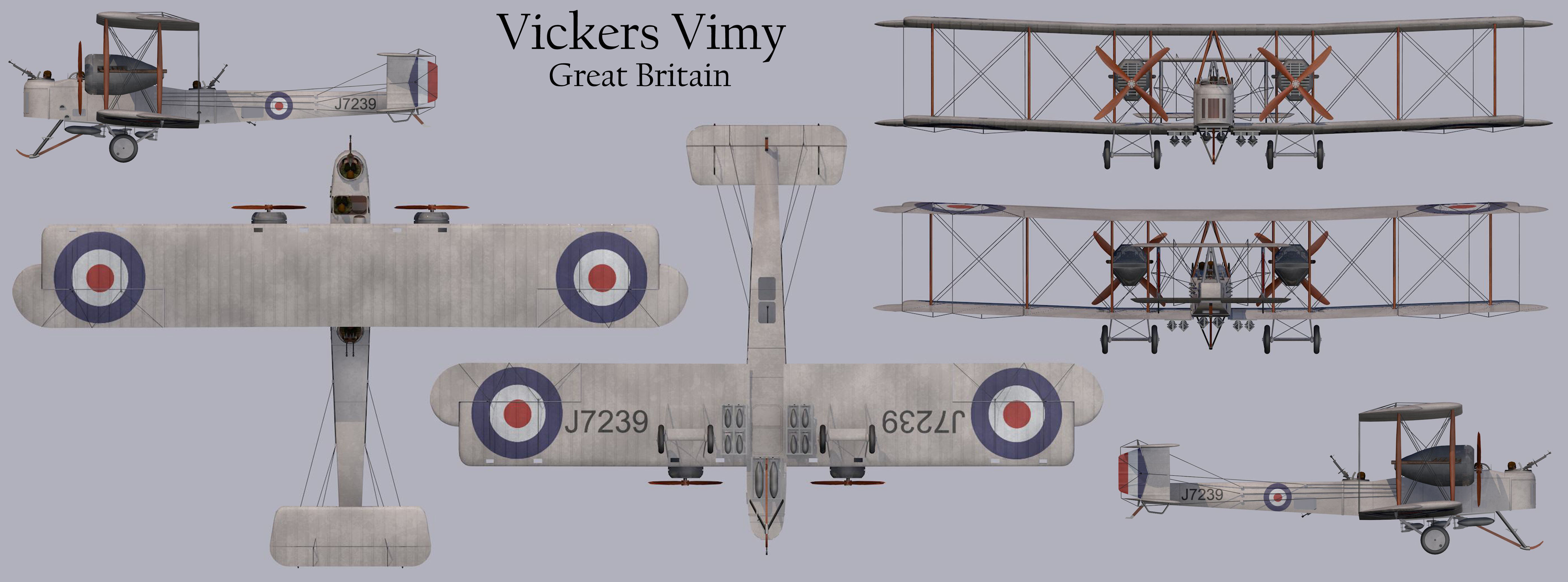Vickers Vimy 3D model | CGTrader