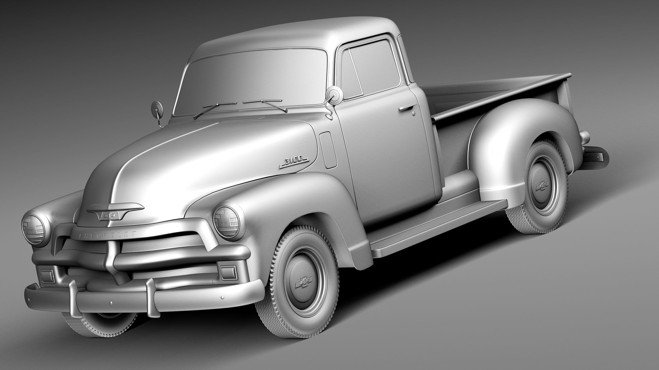 Chevrolet 3100 Pickup 1954 3D model | CGTrader
