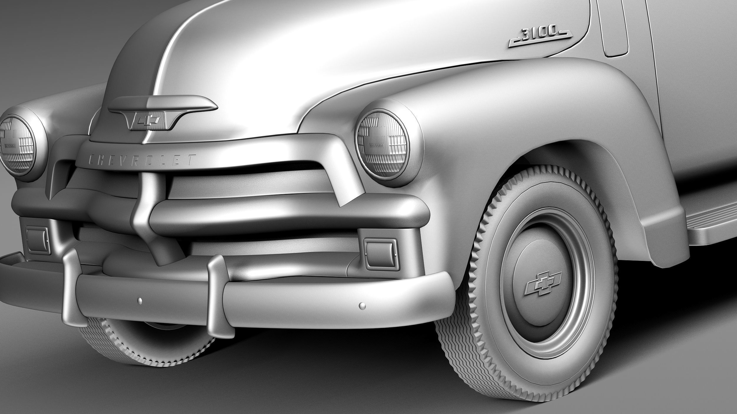 Chevrolet 3100 Pickup 1954 3D model | CGTrader