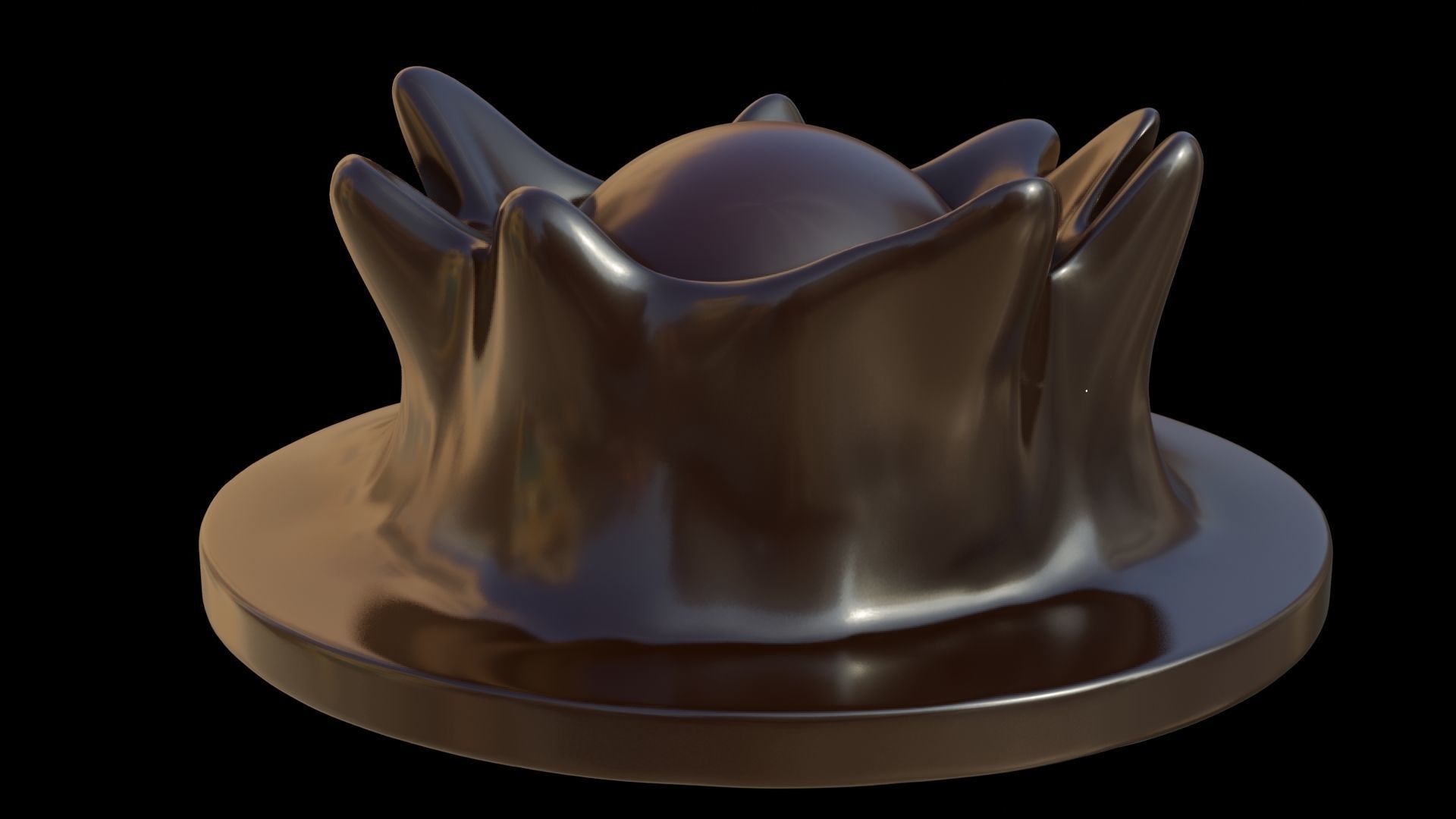 3D model Chocolate splash 3d model texture 2k 4k VR / AR / low-poly ...