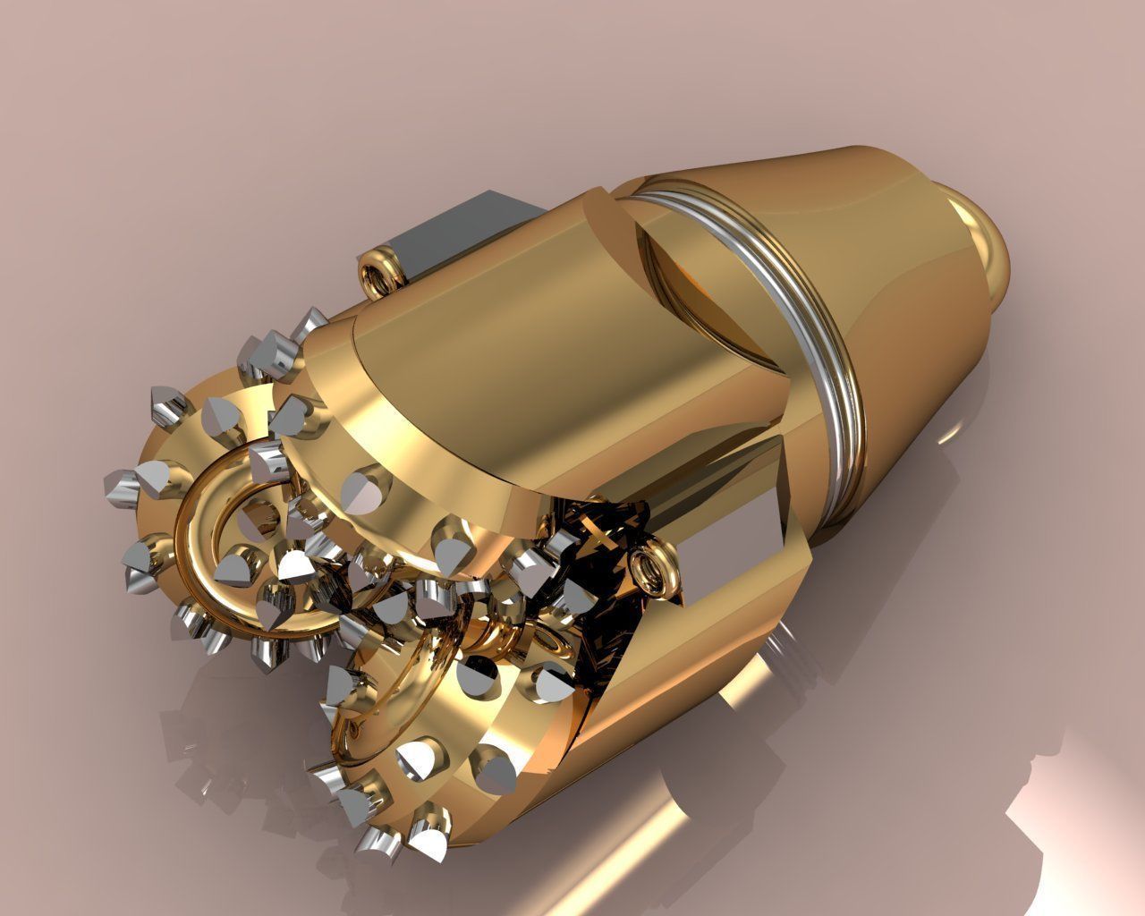 Oil Drill Bit 3D model 3D printable | CGTrader