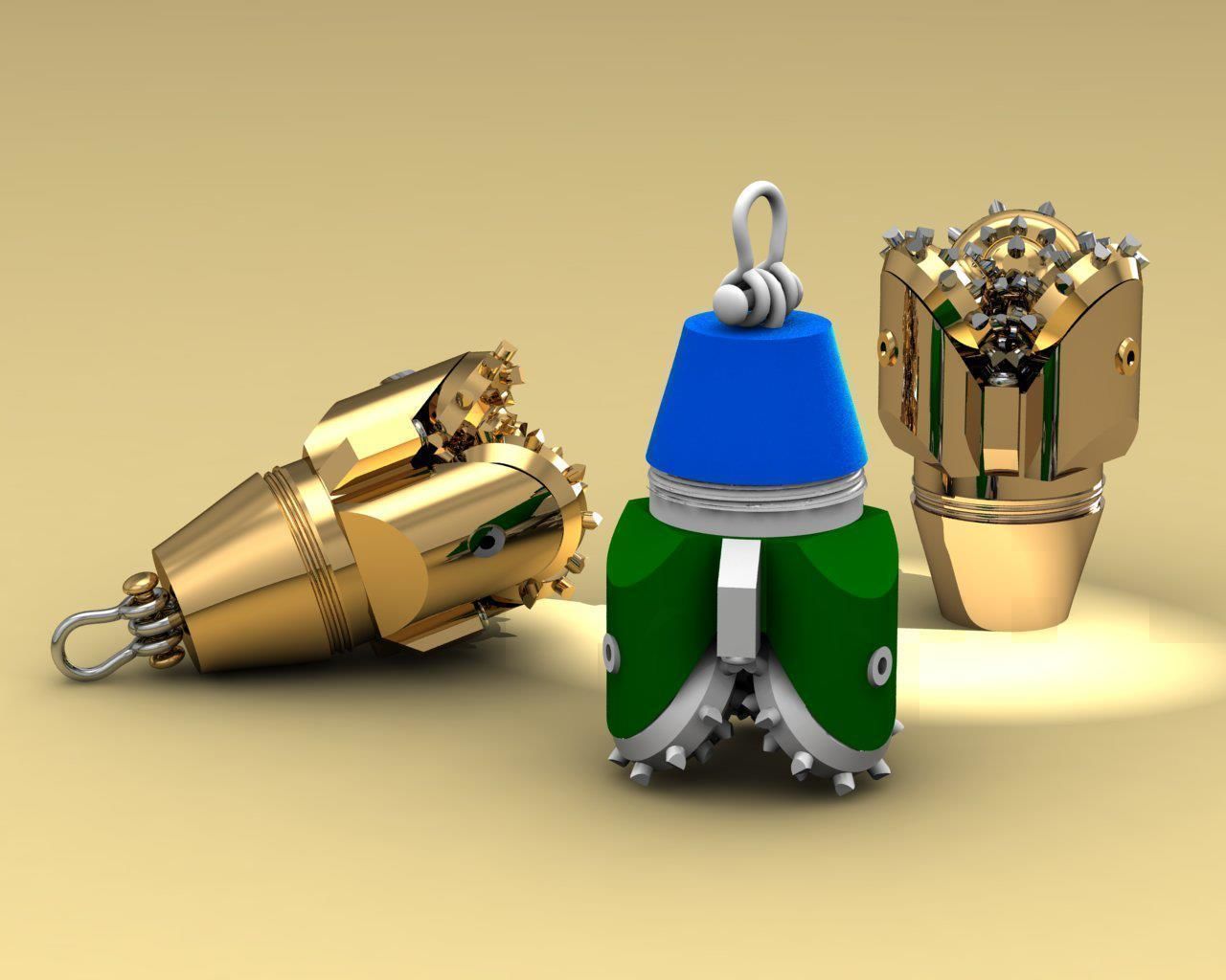 Oil Drill Bit 3D model 3D printable | CGTrader