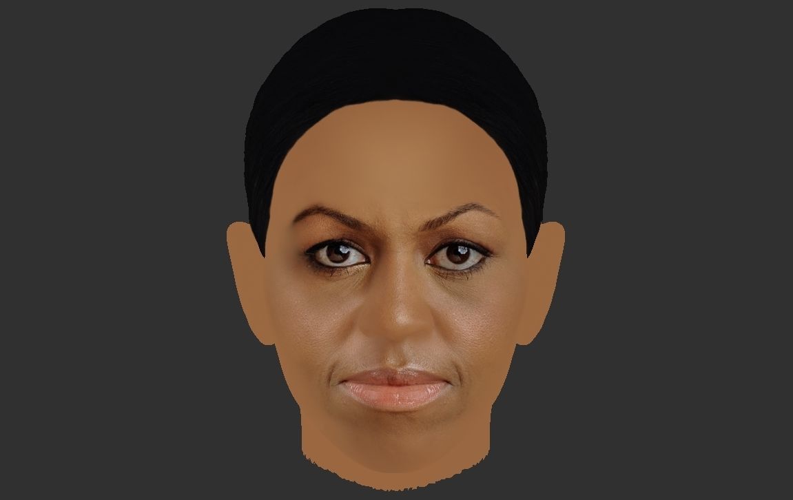 Michelle Obama 3D model | CGTrader