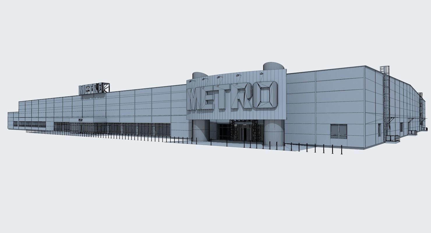 Metro Cash and Carry Hypermarket 3D model | CGTrader
