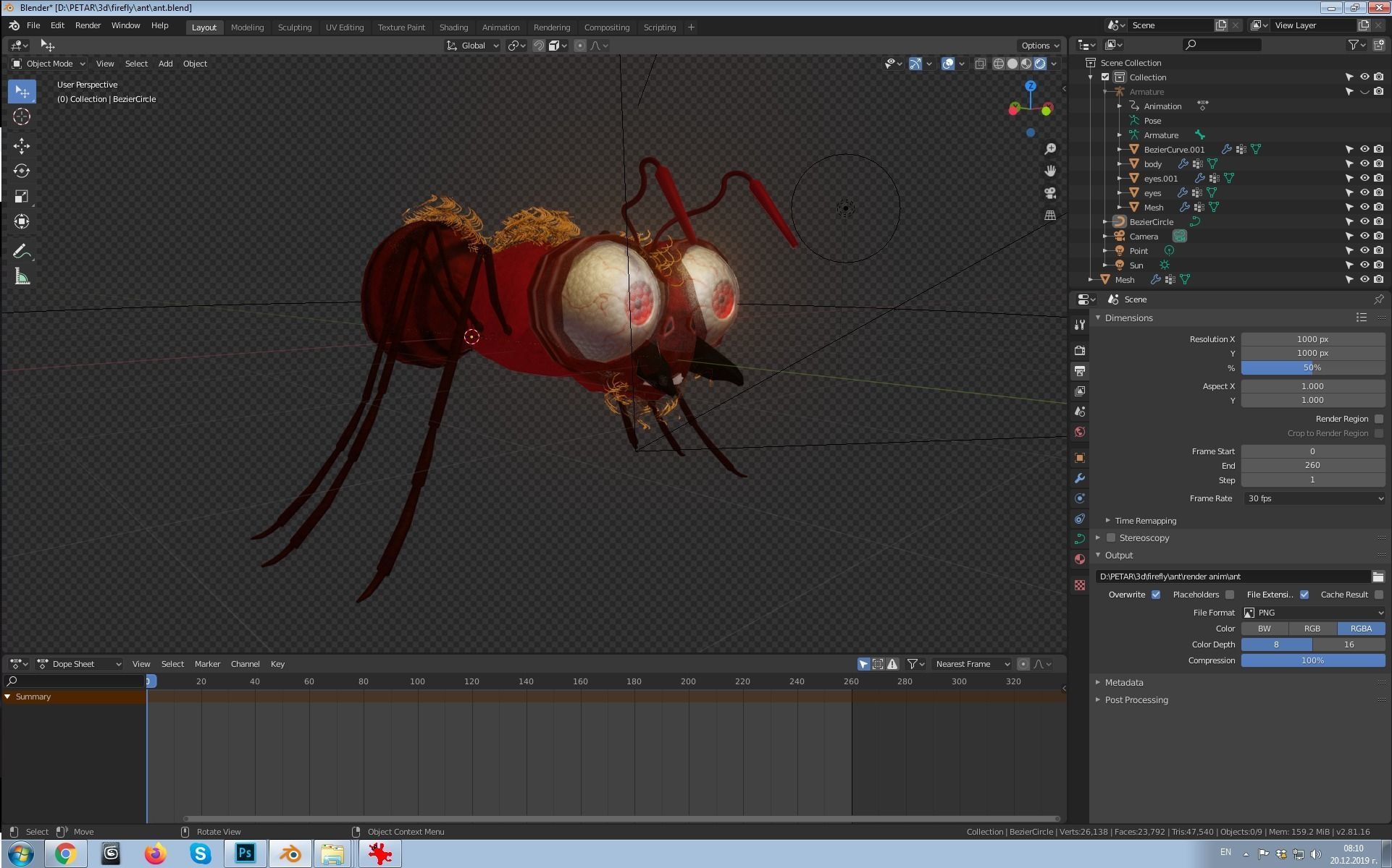 3D model ant-rigged ant VR / AR / low-poly rigged | CGTrader