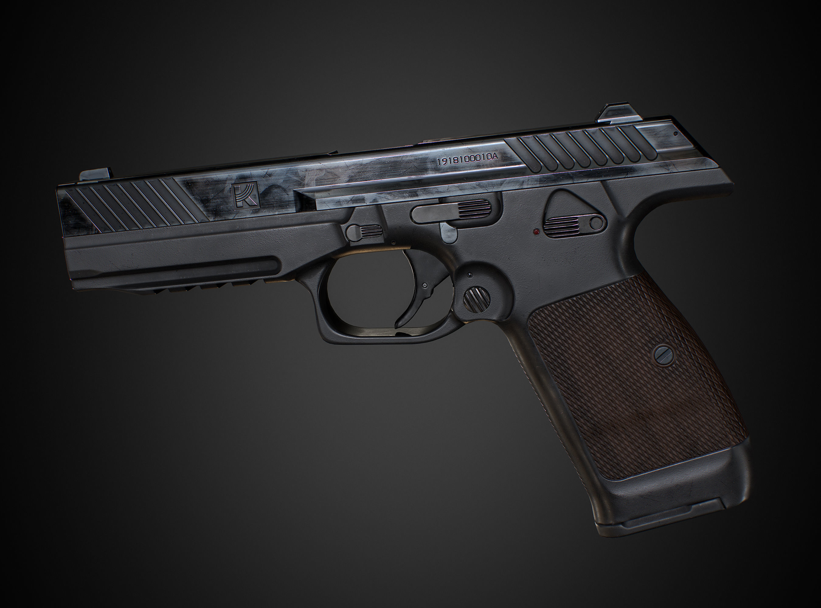 3D model PL 14 Lebedev pistol VR / AR / low-poly | CGTrader