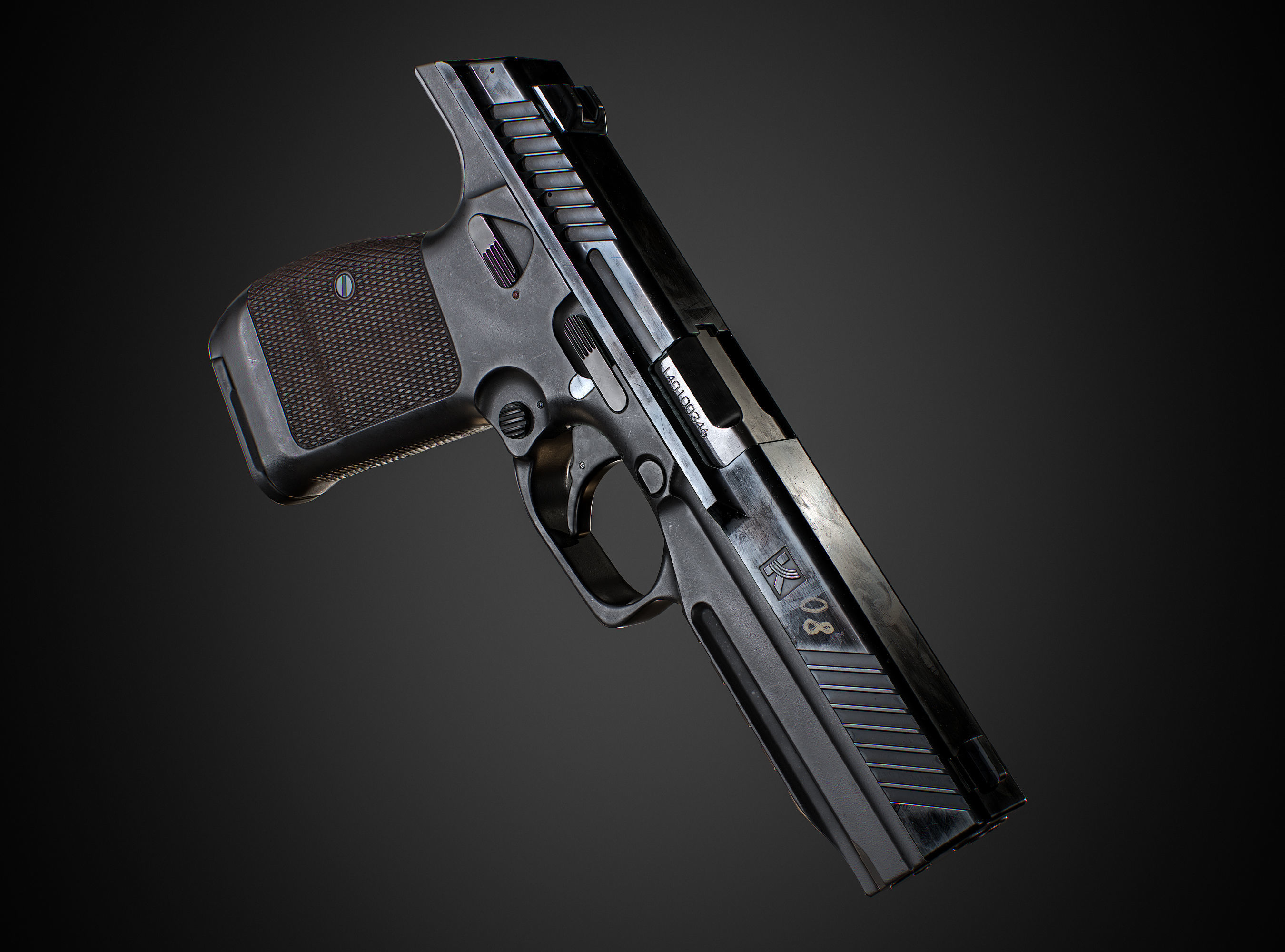 3D model PL 14 Lebedev pistol VR / AR / low-poly | CGTrader